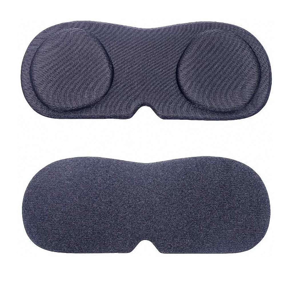 VOKOO VR Protective Cover Compatible with Oculus Quest 2, Silicone Face Cover, Touch Controller Grip Cover and VR Lens Protect Cover - Black