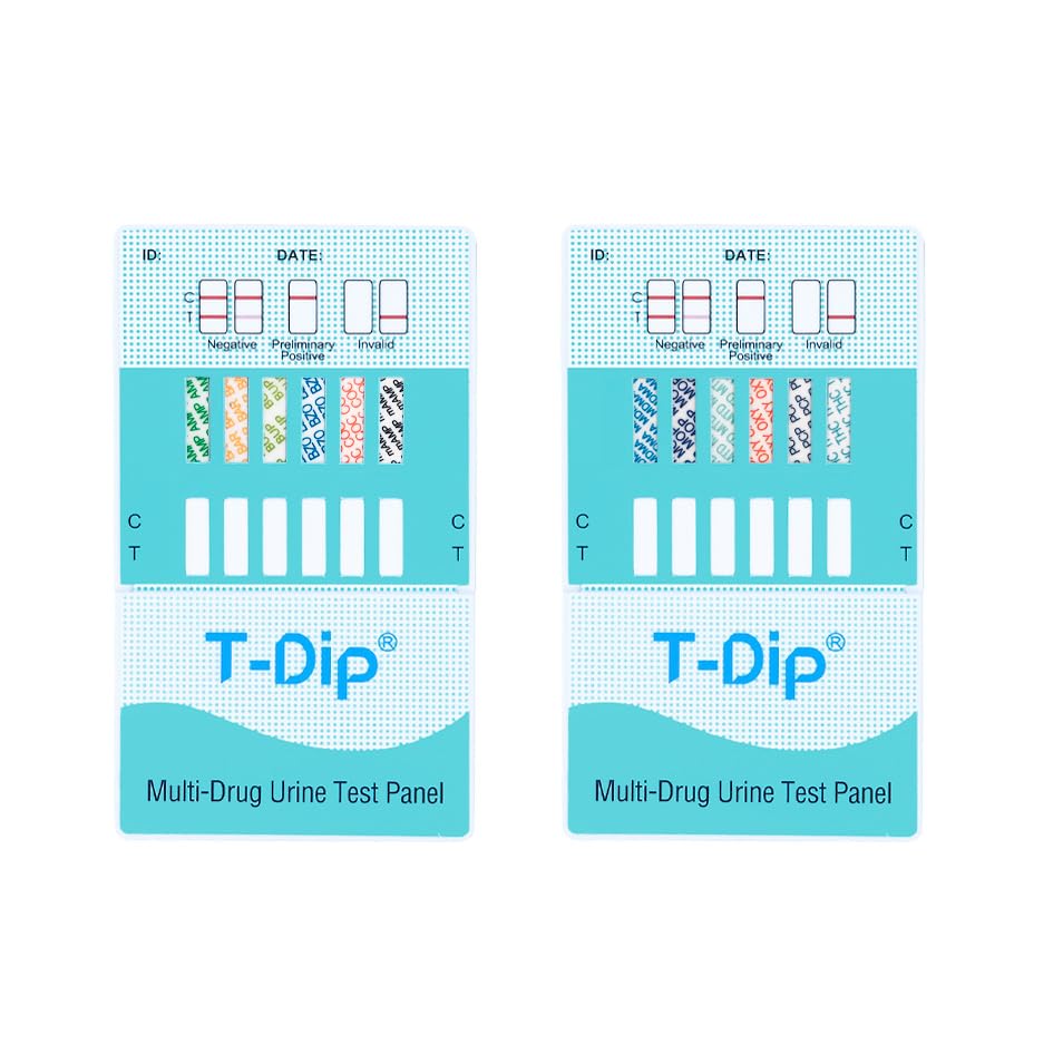 Prime Screen [5 Pack] 12 Panel Urine Drug Test Kit (AMP, BAR, BUP, Benzos BZO, COC, mAMP, MDMA, MOP, MTD, OXY, PCP, Marijuana THC) - WDOA-6125