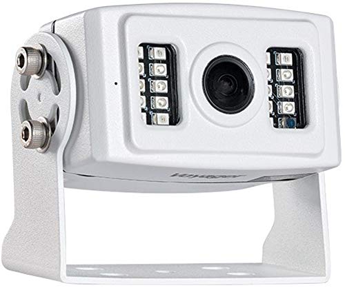 Voyager VCMS20 Rear Color Camera with LED Low-Light Assist, White, 1/3" CMOS Image Sensor, 600 TV Lines Resolution, 145° Viewing Angle, Built-in Microphone, Electronic Iris Shutter, Waterproof (IP69K)