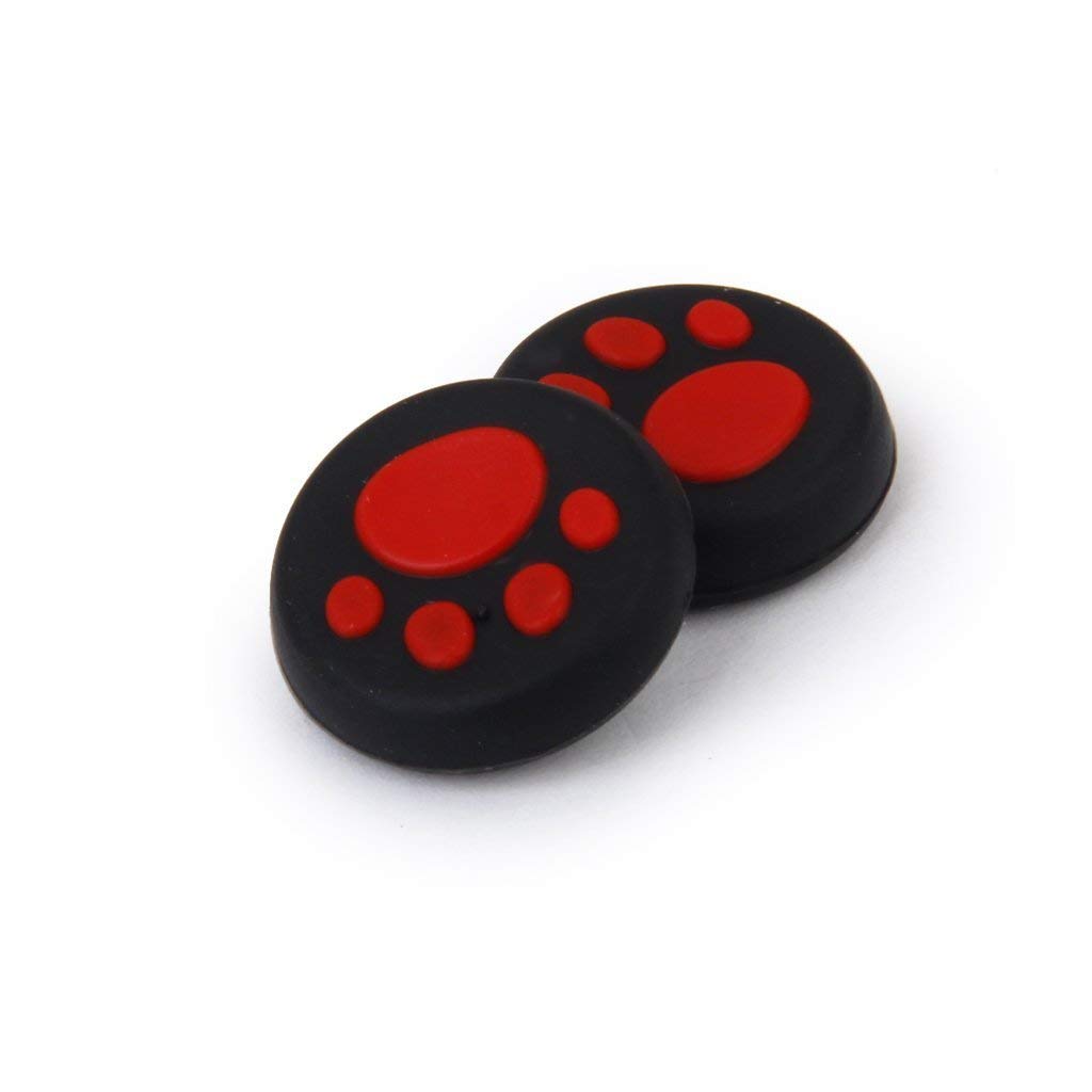 Silicone Thumb Stick Grips Cap Cover Joystick Thumbsticks Caps for PS4 Xbox ONE Xbox 360 PS3 PS2 Cat Dog Paw (H)