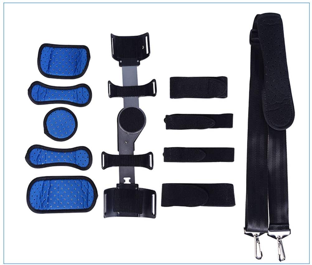 TSUSF Elbow Brace, Adjustable Elbow Joint Fixed Brace Corrective Orthosis Activity Limitation Arm Fracture Protector, Sports Injury Recovery Pain Relief (Size : Left)