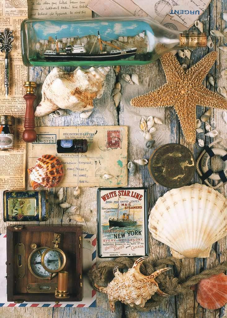 Ravensburger Maritime Souvenirs 1000 Piece Jigsaw Puzzle for Adults β Every Piece is Unique, Softclick Technology Means Pieces Fit Together Perfectly