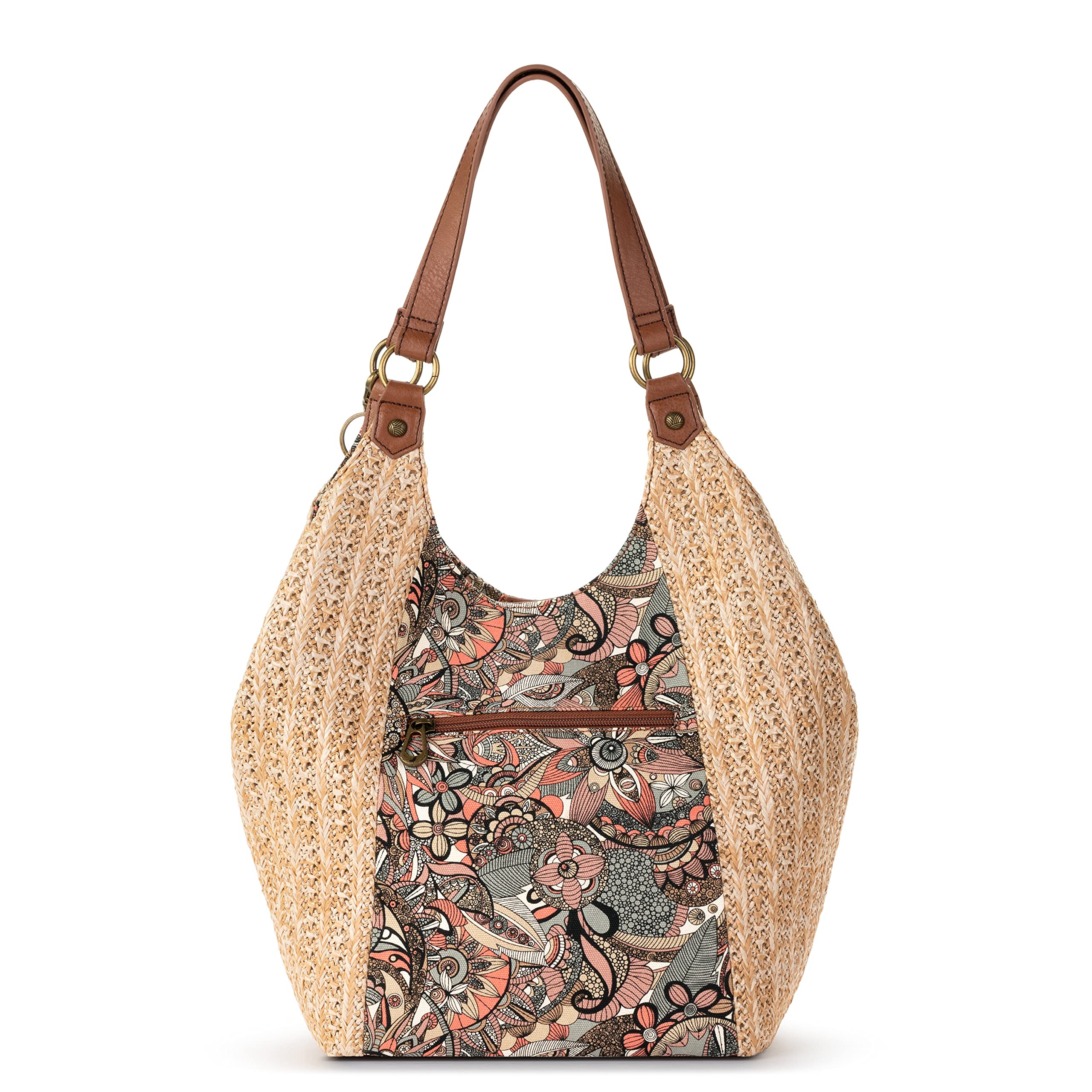Sakroots Roma Straw Shopper, Sienna Spirit Desert