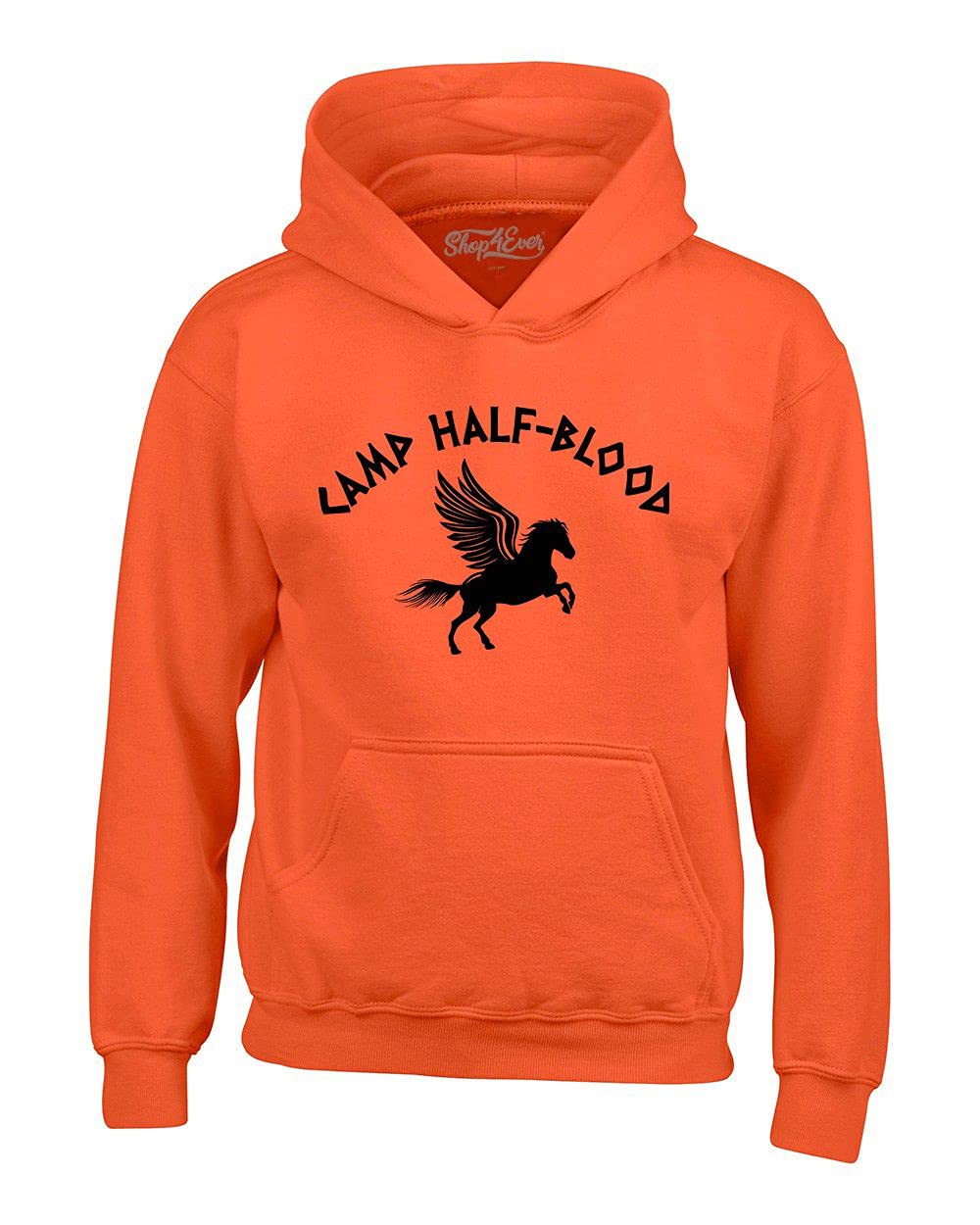 shop4ever Camp Half Blood Hoodie Demigod Hooded Sweatshirt Small Orange 0