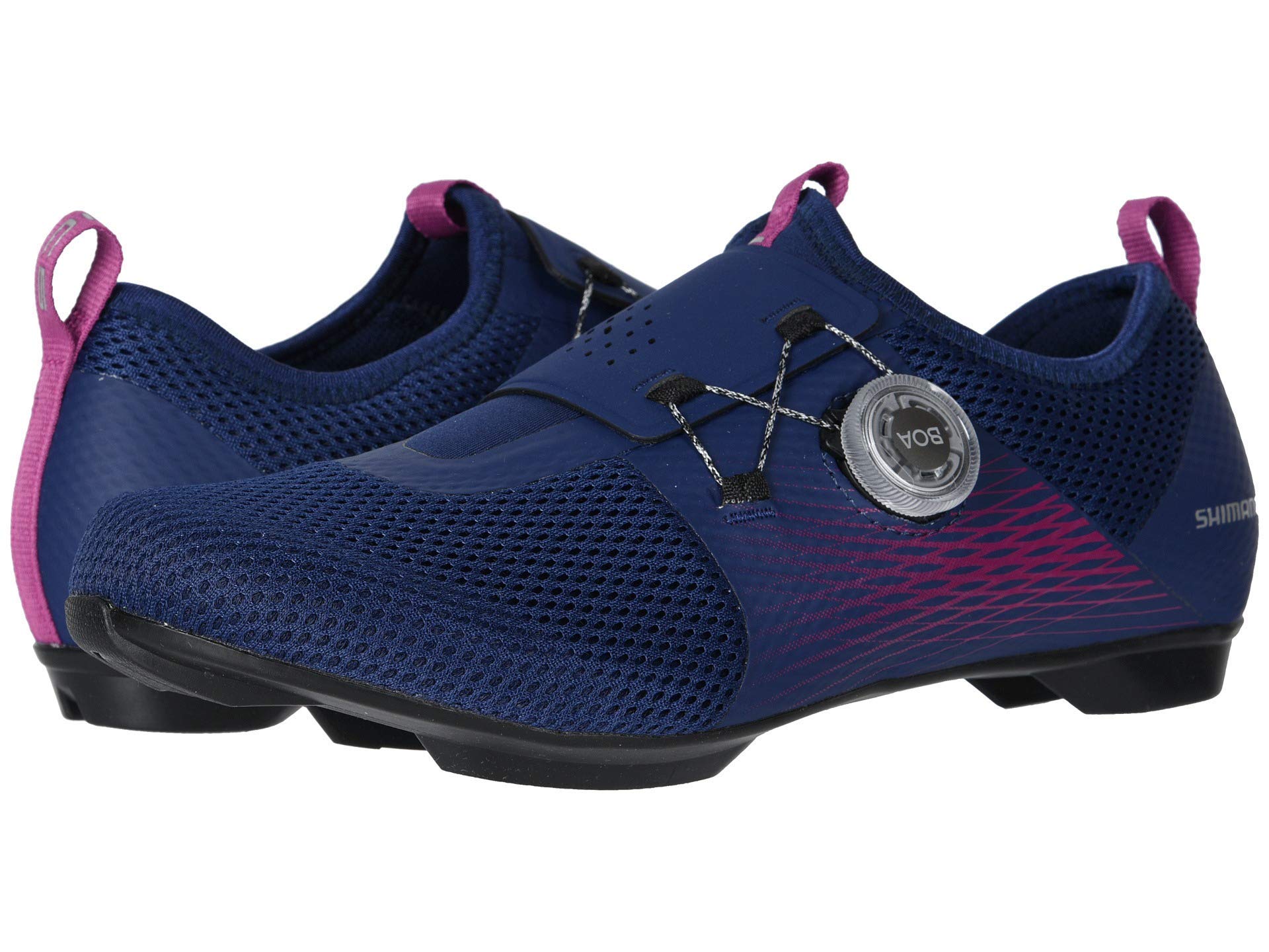 SHIMANO SH-IC500W Women's High Performance Indoor Cycling Shoe, Purple, 8 (EU 40)