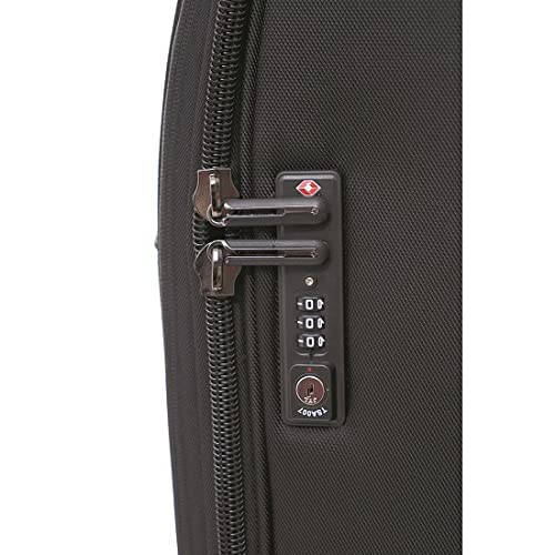 Samsonite Patrono Spinner Unisex Medium Black Polyester Luggage Bag TSA Approved 108105-2642