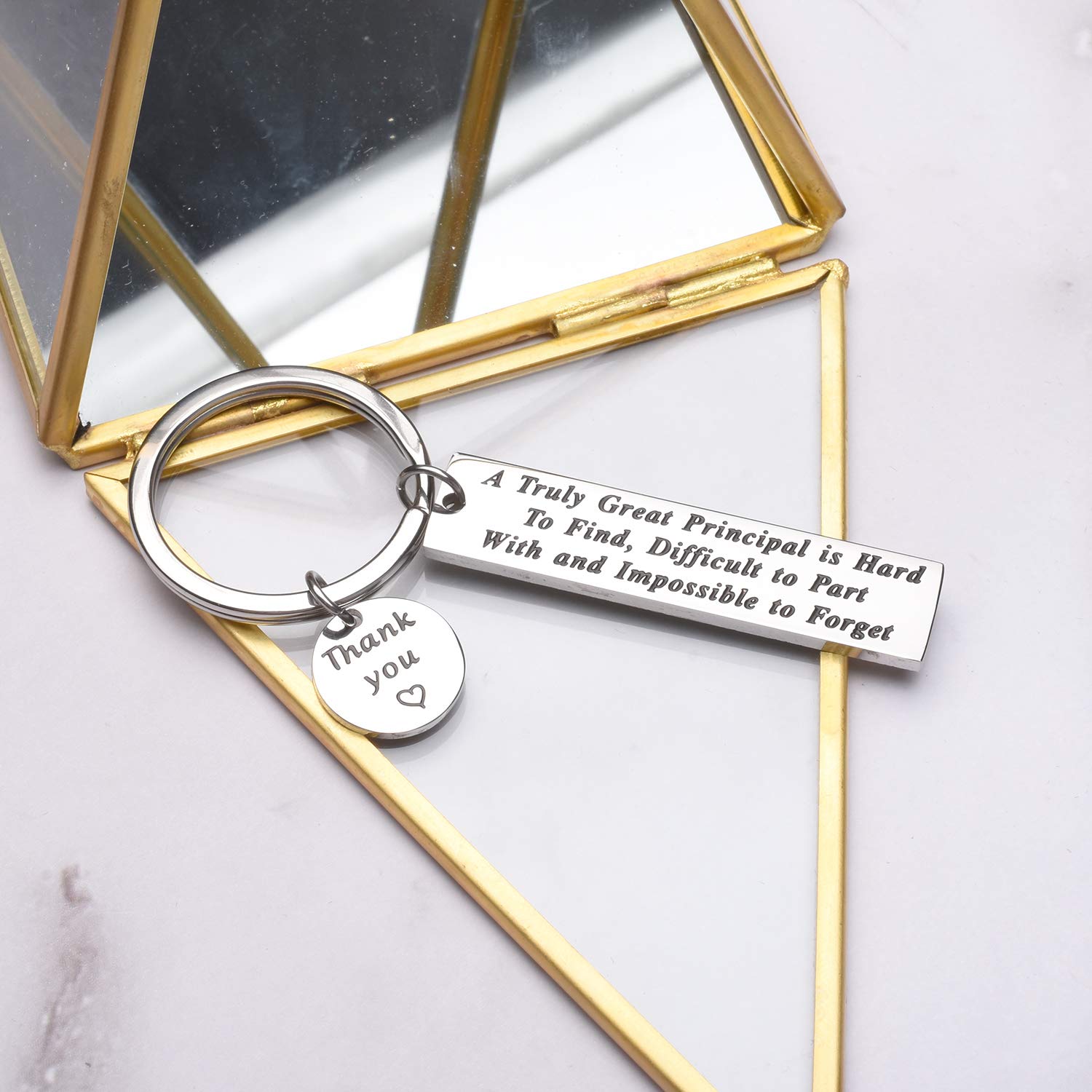 Principal Keychain Retirement Gift for Principal Teacher Thank You Gift Assistant Principal Jewelry (great principal-KR)