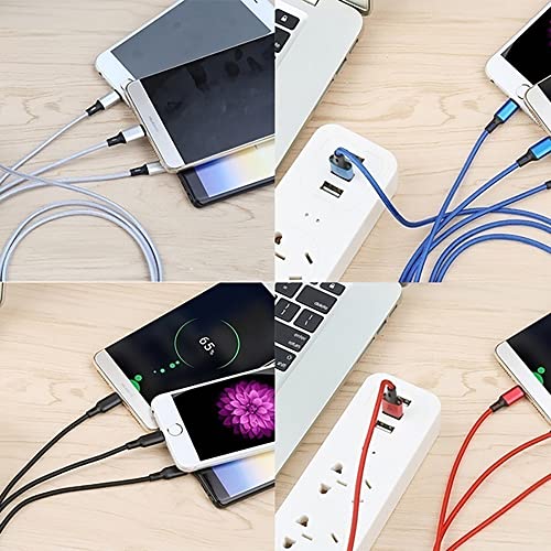 Pro USB 3in1 Multi Cable Compatible with Microsoft Surface Duo 2 Data Universal Extra Strength for Fast Quick Charging Speeds! (Rose)