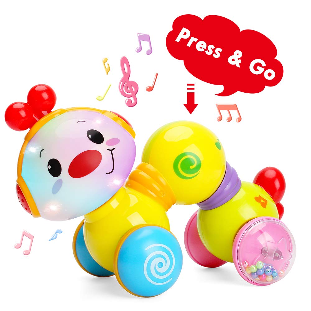 TINOTEEN Baby Musical Toy Toddler Crawling Caterpillar Toy for 1 2 3 Year Old Babies Toddlers