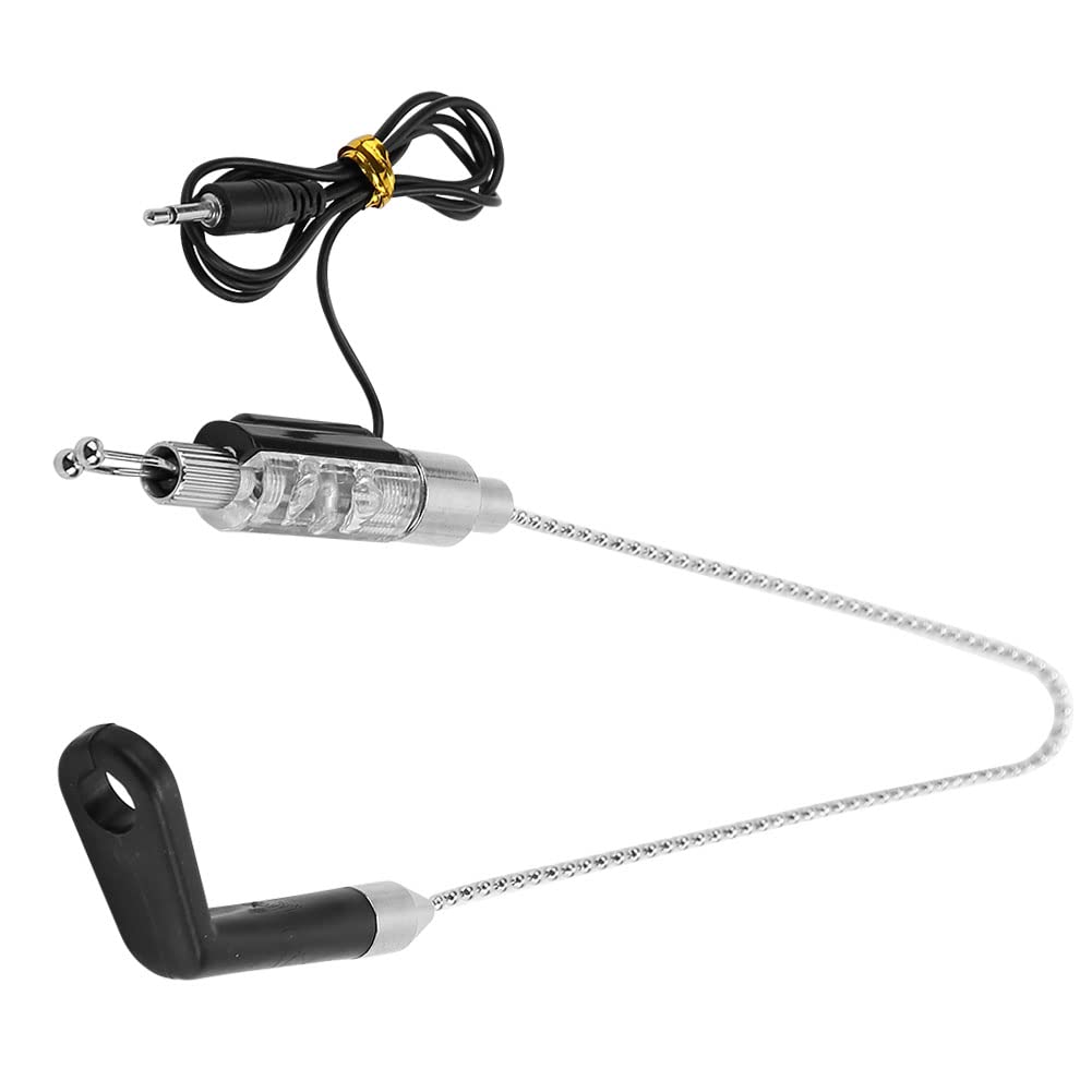 Yeuipea Chain Bite Indicators,Fish Bite Alarm LED Illuminated Indicators Chain Hanger Fishing Tool Tackle Accessory(2613)