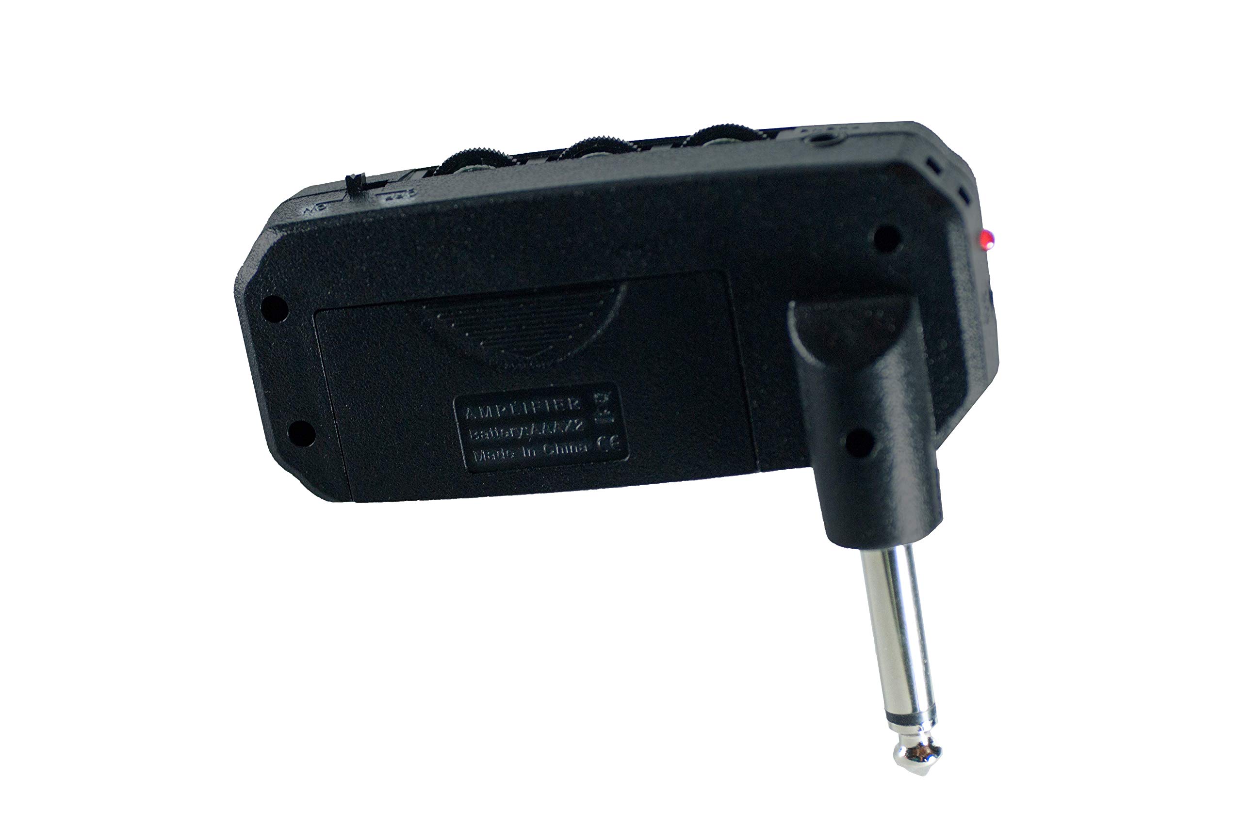 Portable Guitar Headphone Amplifier by AlphaWolff Supply - AUX Cable Connection and Volume Control - Easy to Use Acoustic SoundĀ - Practice and Play Music in Complete Silence