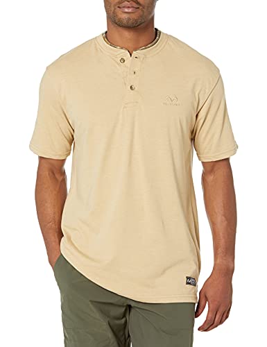 Staghorn Realtree Ss Camo Trim Henly, Oatmeal Heather, L