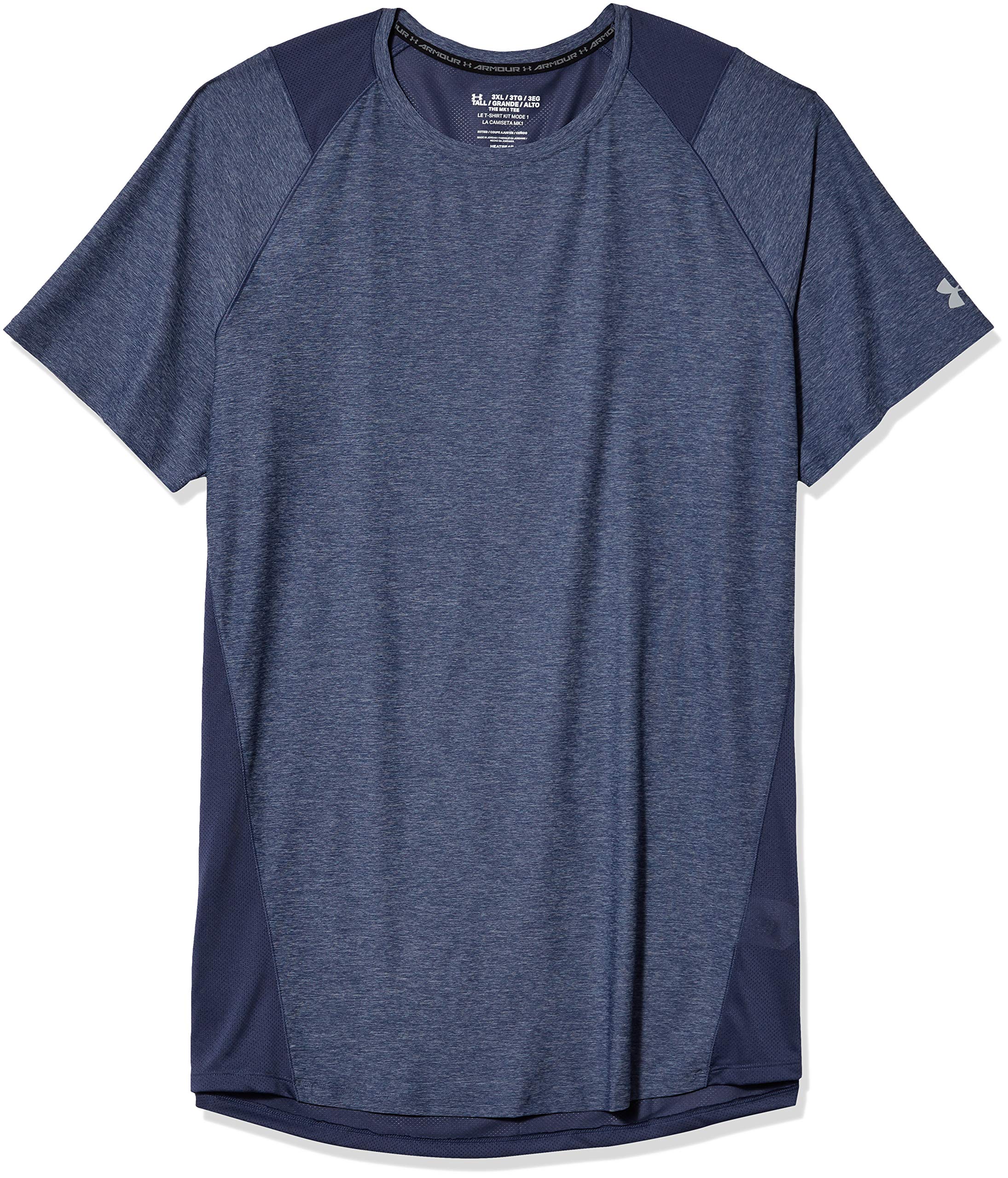 Under Armour mens MK1 Short Sleeve T-Shirt, Blue Ink (497)/Mod Gray, XX-Large Tall
