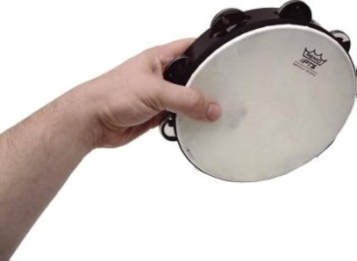 Remo 8" Pretuned Tambourine with Single Row of Jingles, Plain Head
