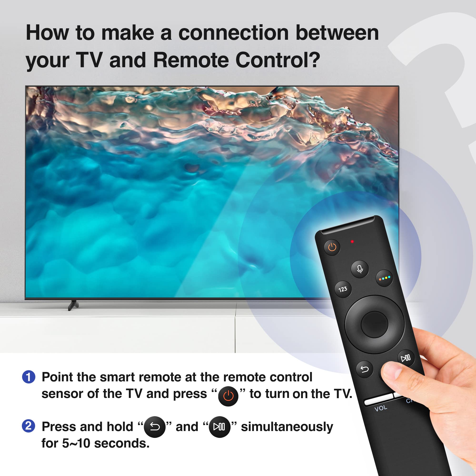 Replacement Voice Remote Pro with Remote Finder, Customizable and Backlit Buttons Fit for Fire Remote Pro Smart TVs Cube (1st/2nd/3rd Gen), Smart TV Stick (2nd/3rd Gen), Smart TV Stick 4K