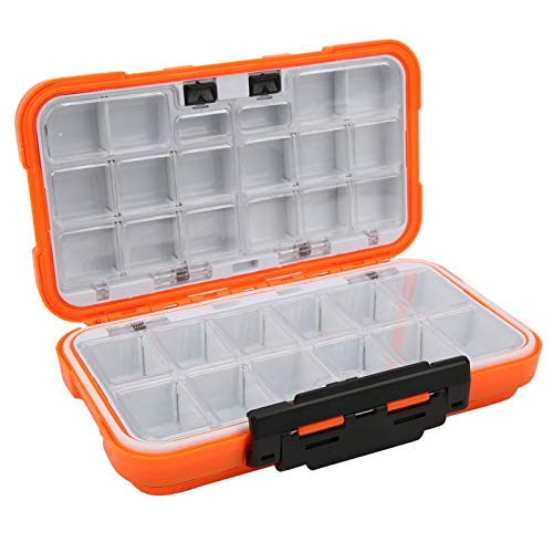 Yeuipea Fishing Lure Box, Waterproof Lure Box Double‑Sided Fishing Hook Tool Storage Box Multifunctional Accessory