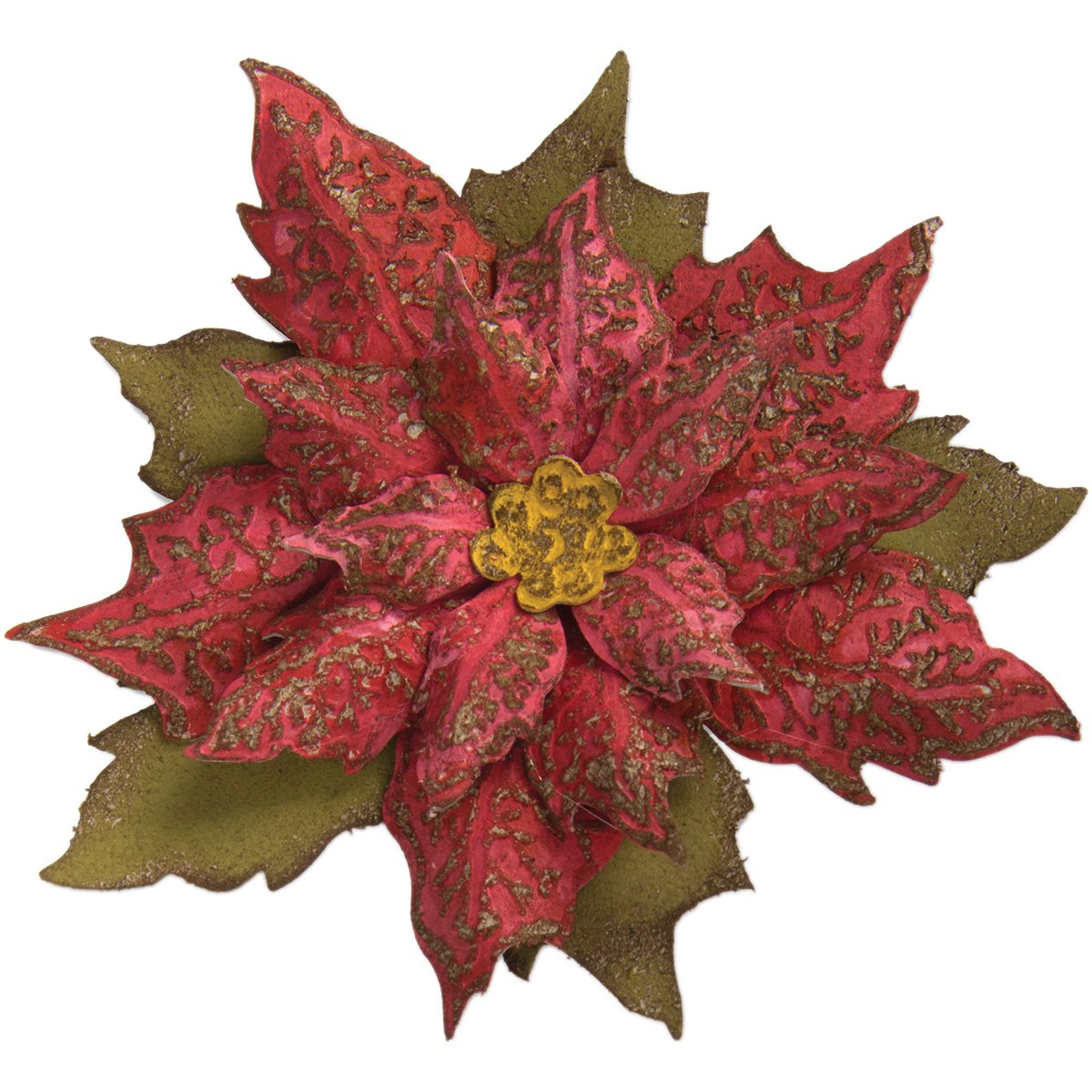 Sizzix Bigz Die 658261, Tattered Poinsettia by Tim Holtz, Multi Color, One Size