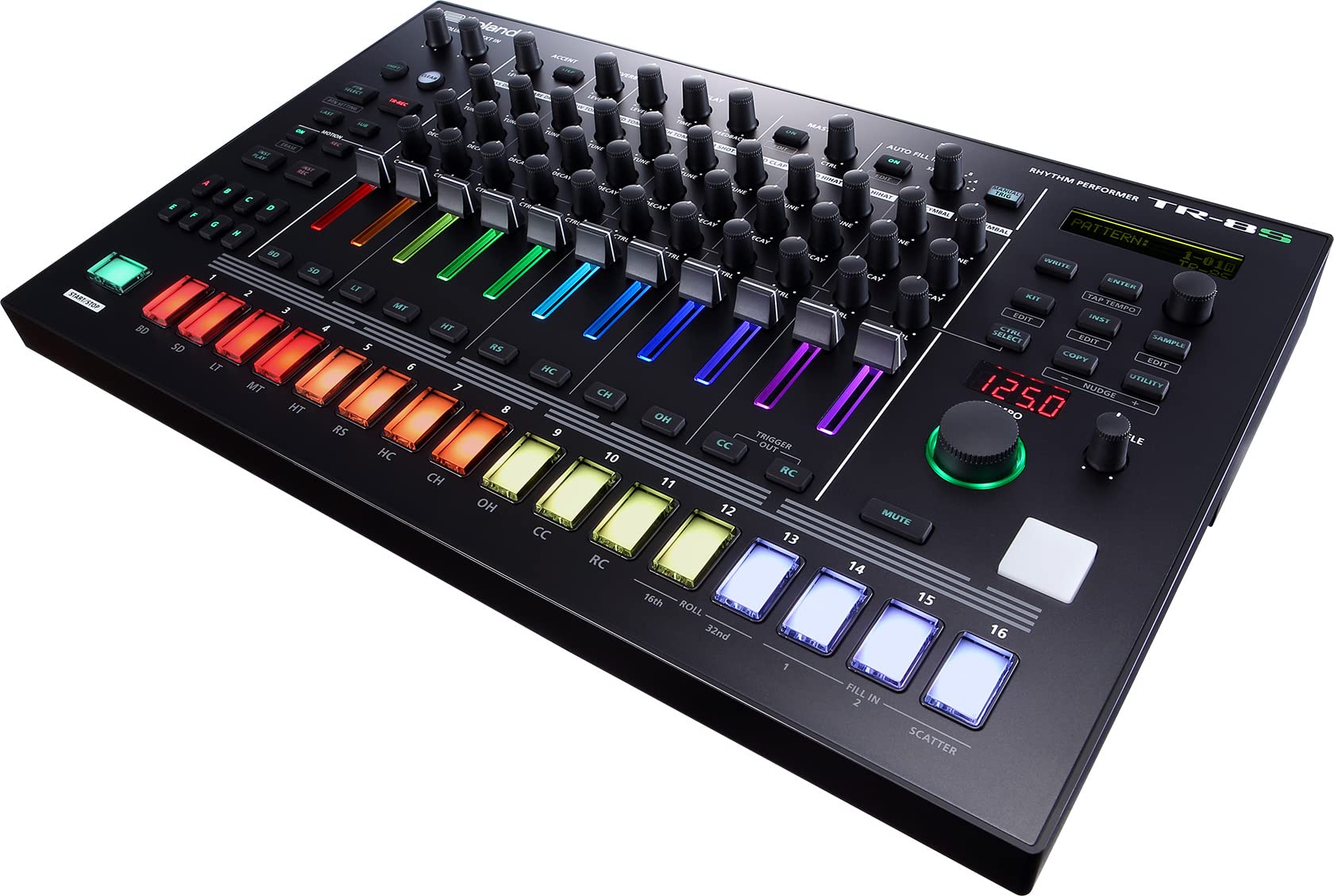 Roland TR-8S Aria Rhythm Machine Bundle with MIDI Cable and Austin Bazaar Polishing Cloth