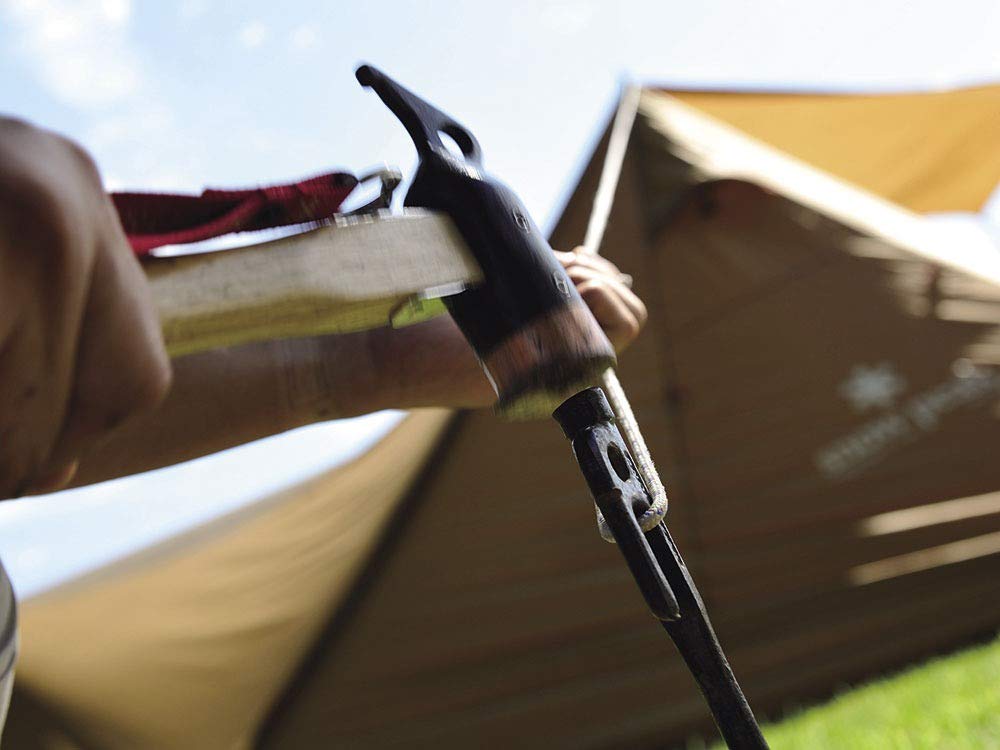 Snow Peak’s Solid Stake #20, R-102, Forged Steel, for Camping Tents, Made in Japan, Lifetime Product Guarantee