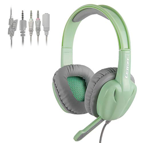 SADES R17 Gaming Headset for PS4 Controller,Xbox One,PC,Laptop,Mac,Tablet,Smartphone,Over Ear Noise-canceling Gaming Headphones with Mic for Nintendo Switch Games(Black&Red)