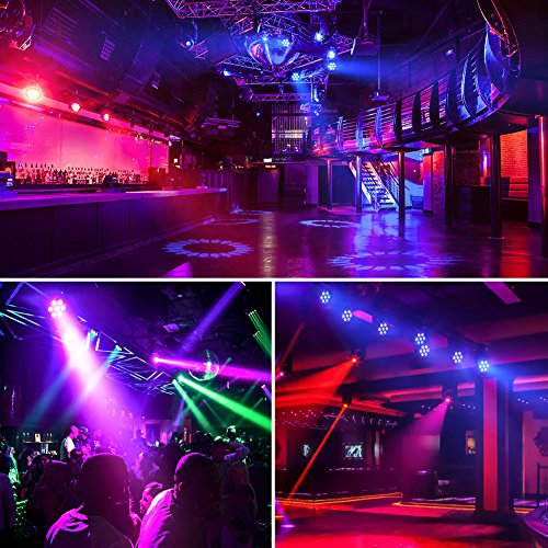 Stage Light, OPPSK 90W 30LEDs RGBA/UV Par Light with 9 Modes Party Lights Sound Activated DMX Control for Church Wedding Events Halloween Christmas Stage Lighting