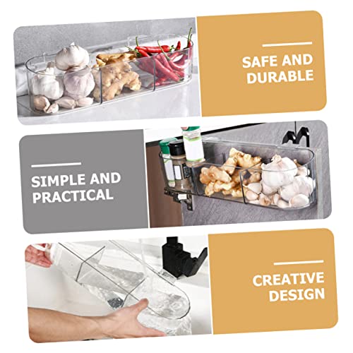 Veemoon Box Cabinet Door Organizer Kitchen Storage Case Hanging Bin for Walls Seasoning Organizer for Cabinet Storage Shelves Plastic Bathroom Storage Holder Crane Wall-mounted The Pet