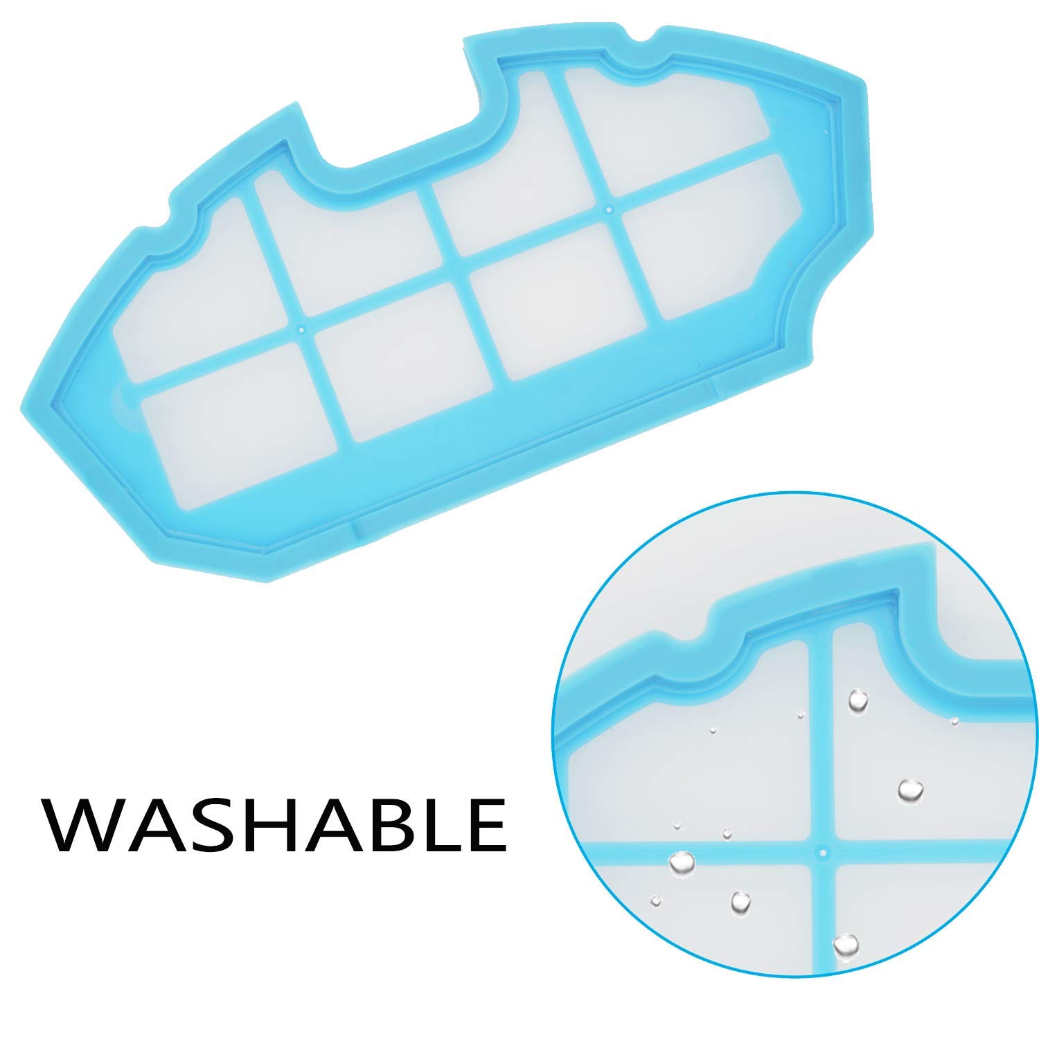 Replacement Parts Compatible with EcoVacs Deebot 500, N79,N79S, N79W, N79SE Robotics Vacuum Cleaner Kit (Pack of 16)