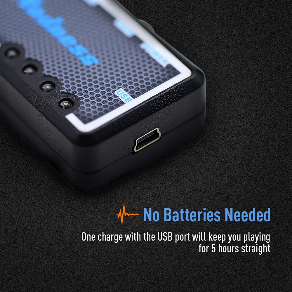 SONICAKE Guitar Bass Headphone Amp Mini Headphone Amplifier US Madness Rechargeable Pocket Chorus Effects