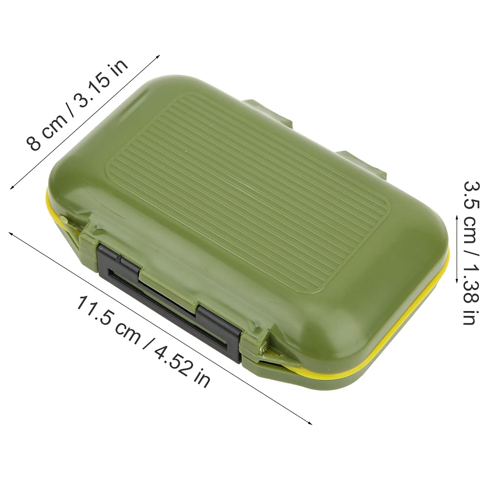 Yeuipea Tackle Box Organizer - Robust ABS Waterproof Fishing Storage Solution, Features Easy-to-Use Lever Lock & Clear Inner Cover, Ideal for Storing Bait, Lures, Hooks & More