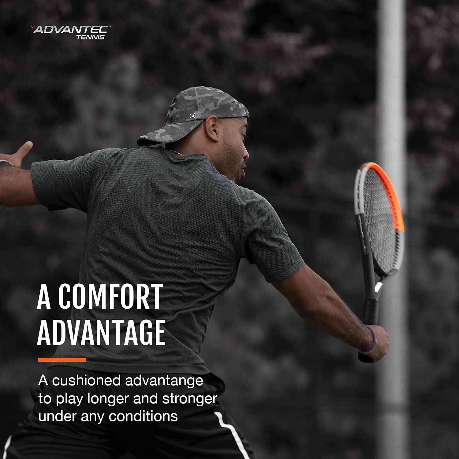 Vibration Dampening Tennis Racket Grip Tape β Advanced Polymer Technology β Dampens Frame Vibration β Simple Adhesive-Free Installation β Optimize Response and Control by VT Advantec