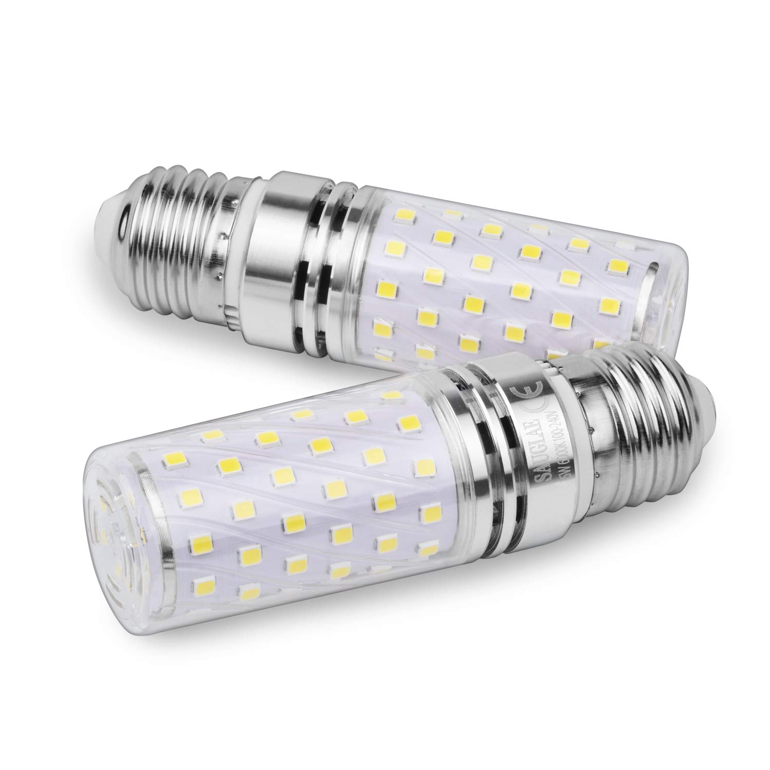 Sagel E26 LED Corn Bulbs 15W, 120W Incandescent Bulbs Equivalent, 6000K Cool White Candelabra Bulbs, Non-Dimmable, 1500Lm, Edison Screw Corn Light Bulbs, 4-Pack