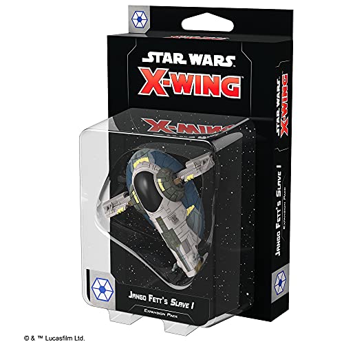 Star Wars X-Wing 2nd Edition Miniatures Game Jango Fett's Slave I EXPANSION PACK - Strategy Game for Adults and Kids, Ages 14+, 2 Players, 45 Minute Playtime, Made by Atomic Mass Games