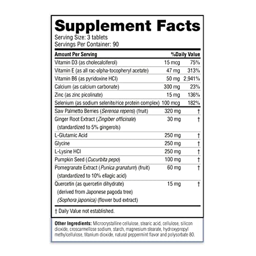 Real Health The Prostate Formula - Prostate Supplements for Men, Prostate Health, Prostate Relief, Saw Palmetto for Men, Prostate Vitamins - 270 Count