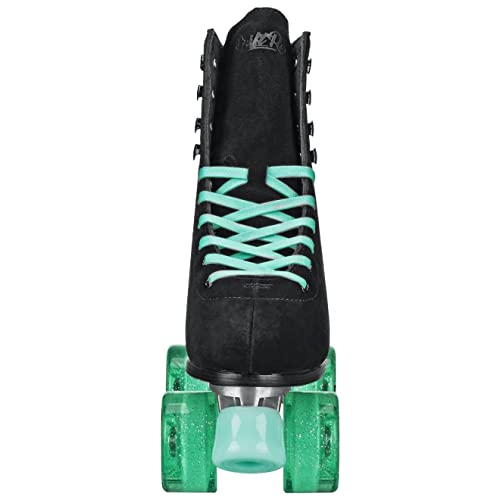 Roller Derby Elite Driftr Roller Skates (6, Black/Mint)