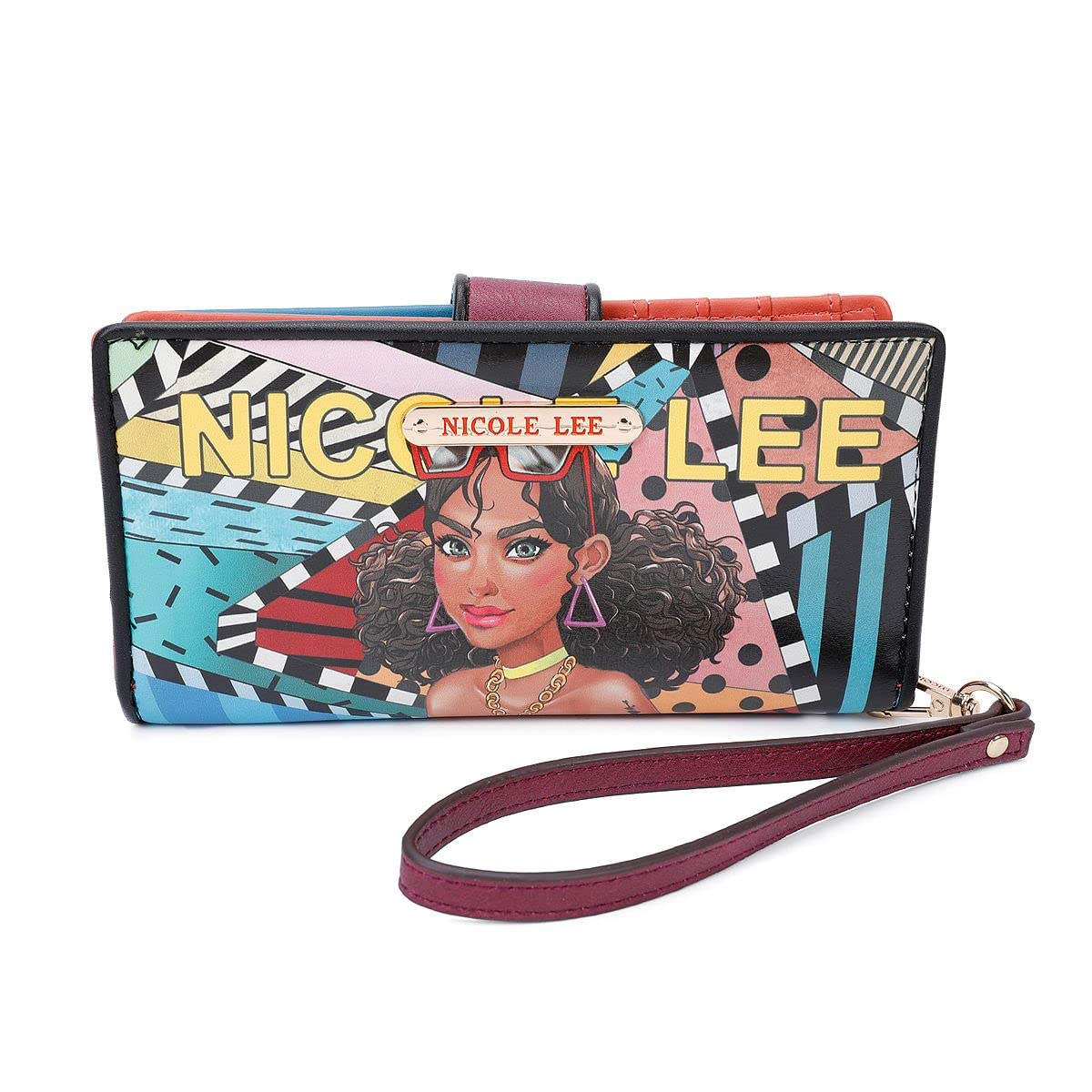 PRT6901 NICOLE LEE WRISTLET WALLET CUTE TIARA GOES DANCING