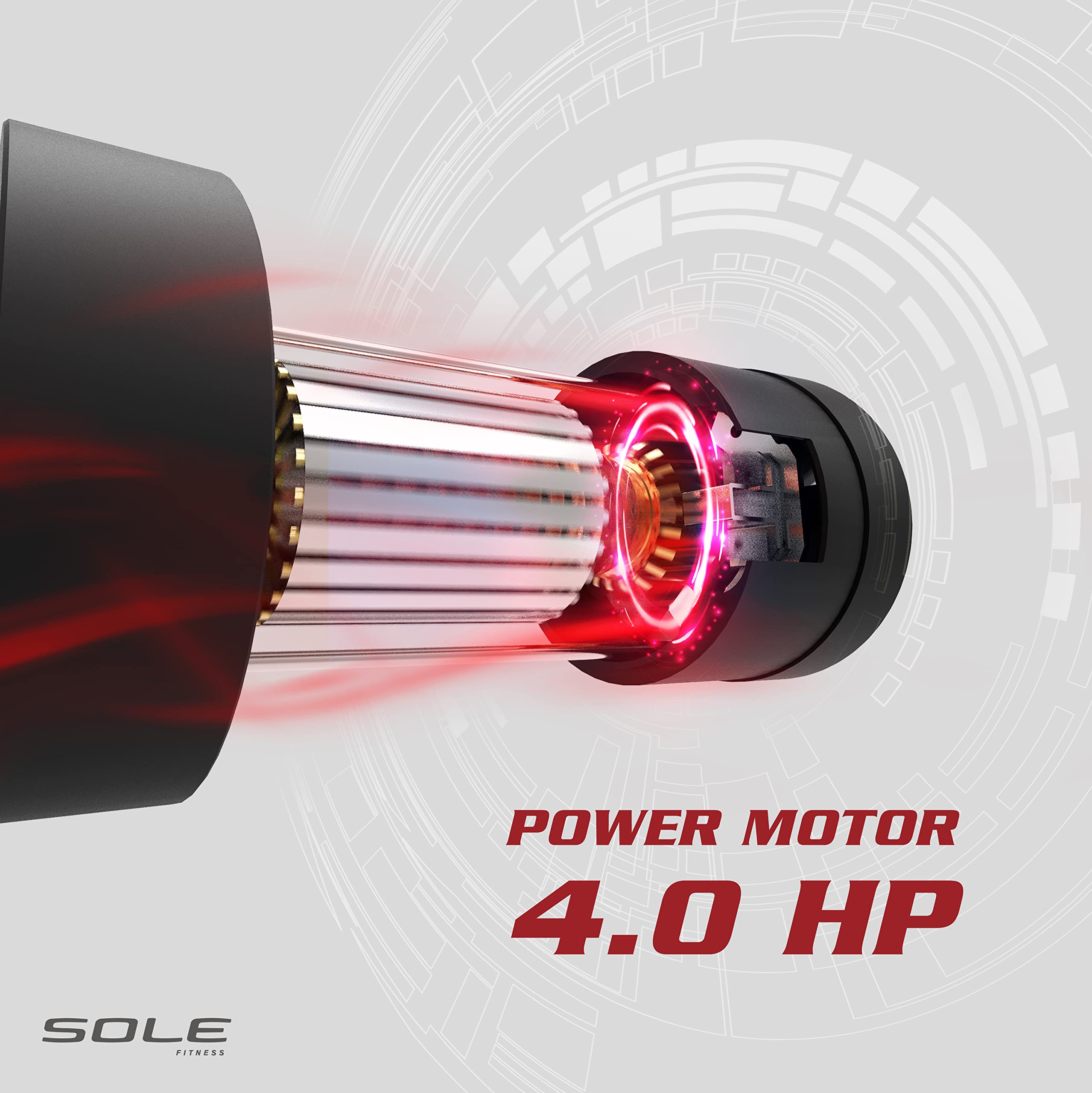 SOLE S77 Non-Folding Treadmill with Built in Bluetooth Speakers