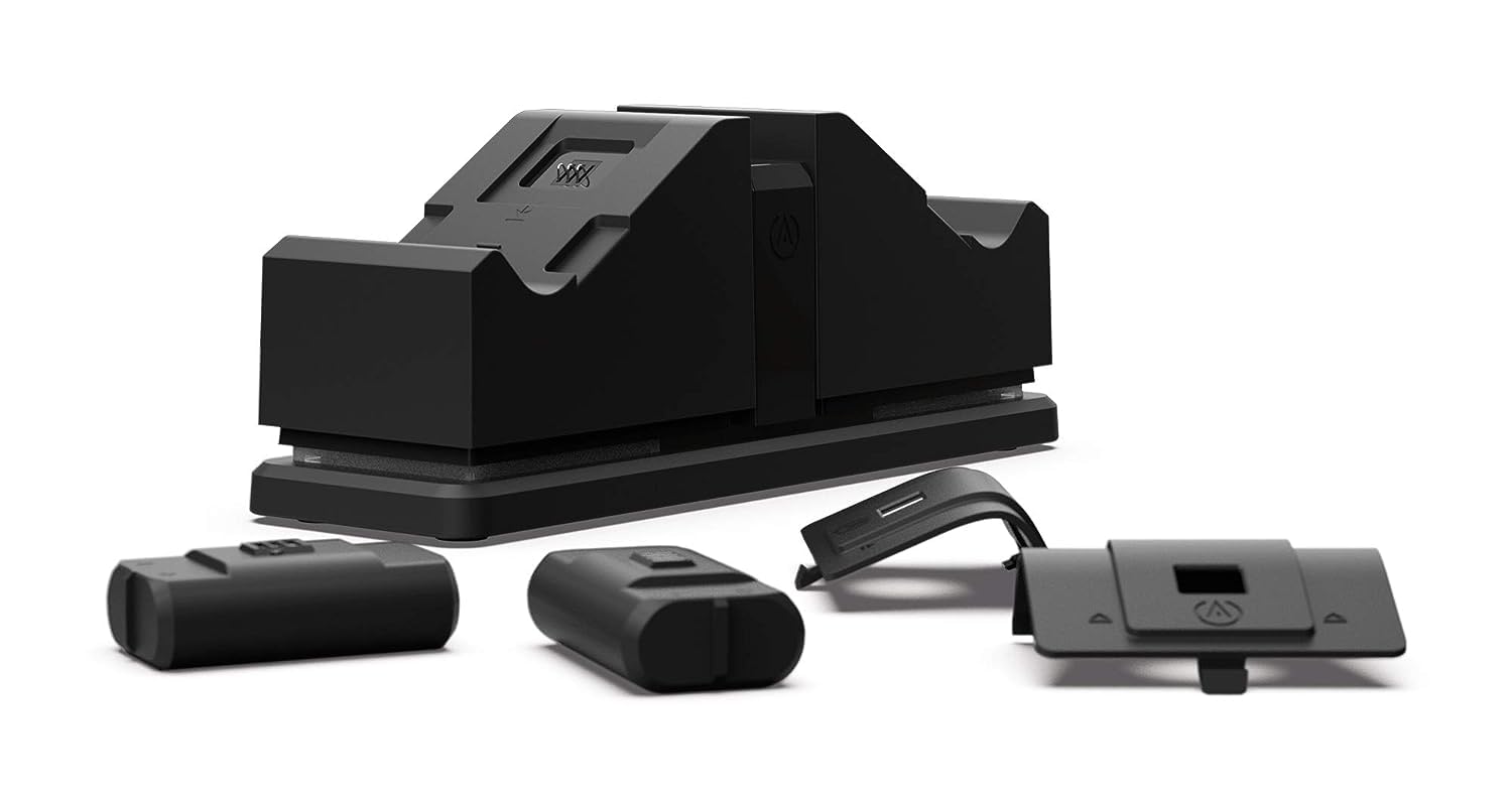 PowerA Dual Charging Station for Xbox - Black, Wireless Controller Charging, Charge, Rechargeable Battery, Xbox Series X|S, Xbox One