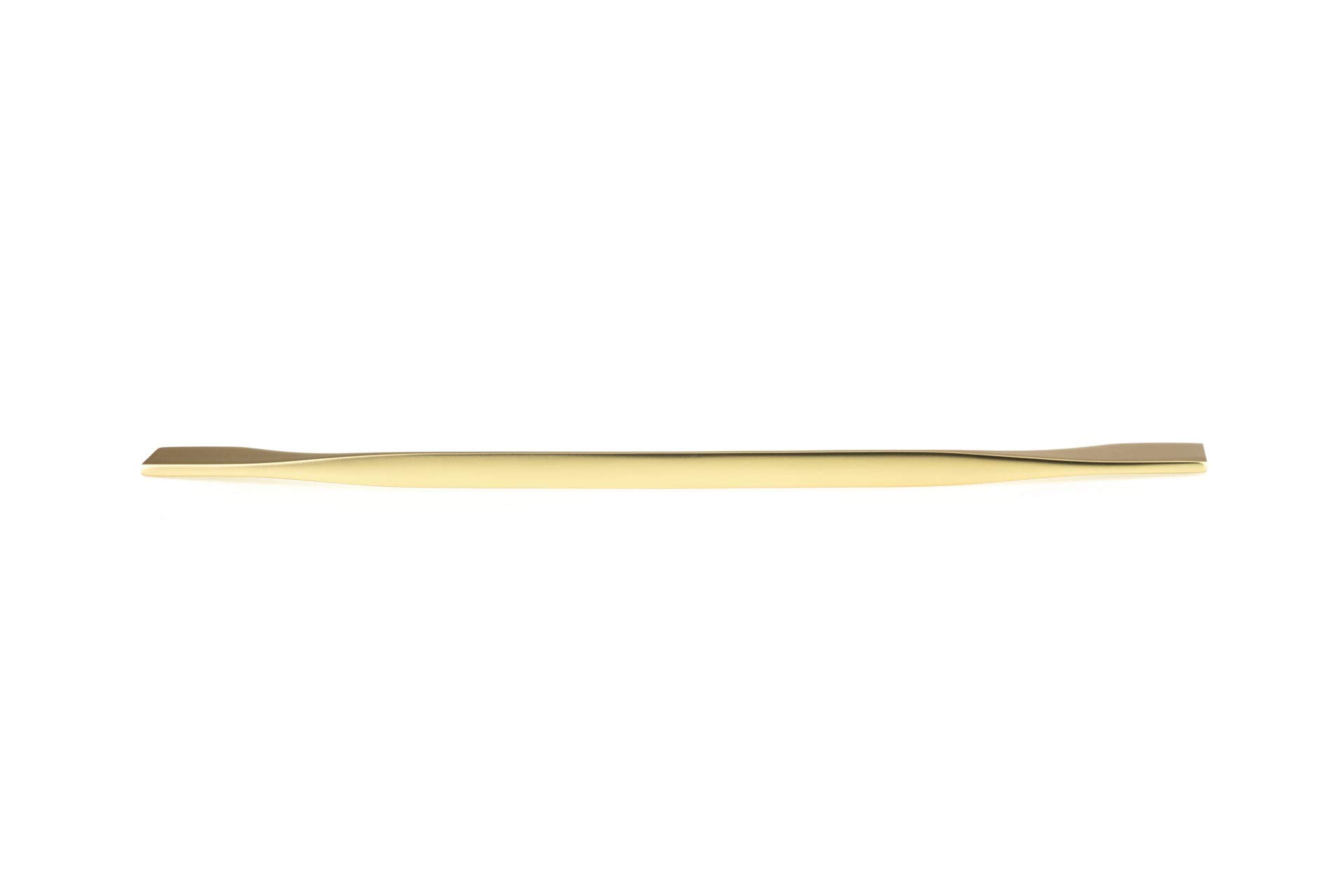 Richelieu Hardware BP9253320165 Creston Collection 11 3/8 in to 12 5/8 in (288 mm to 320 mm) Center Brushed Gold Contemporary Cabinet Pull