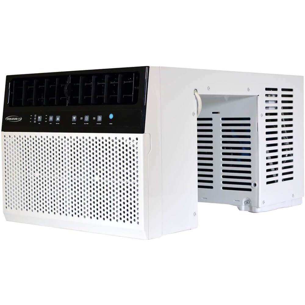 Soleus Air 8000 BTU Energy Star First Ever Over the Sill Air Conditioner, Portable, Simple Installation, MyTemp Remote, View Window