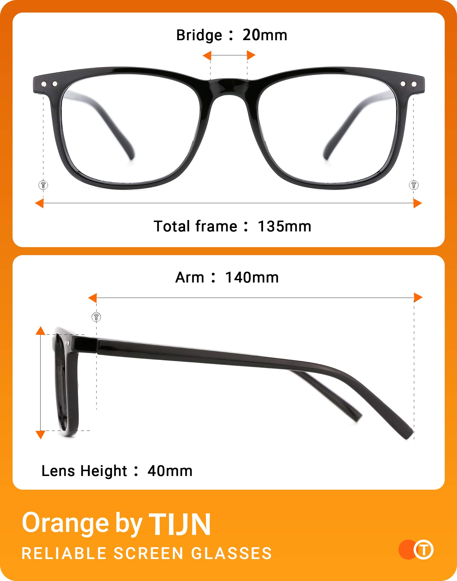 TIJN Blue Light Glasses for Teens 2 Pack Square Lightweight Computer Screen Glasses for Women Men Anti Eyestrain (06-Black+Whisky Tortoise(2 Pack))