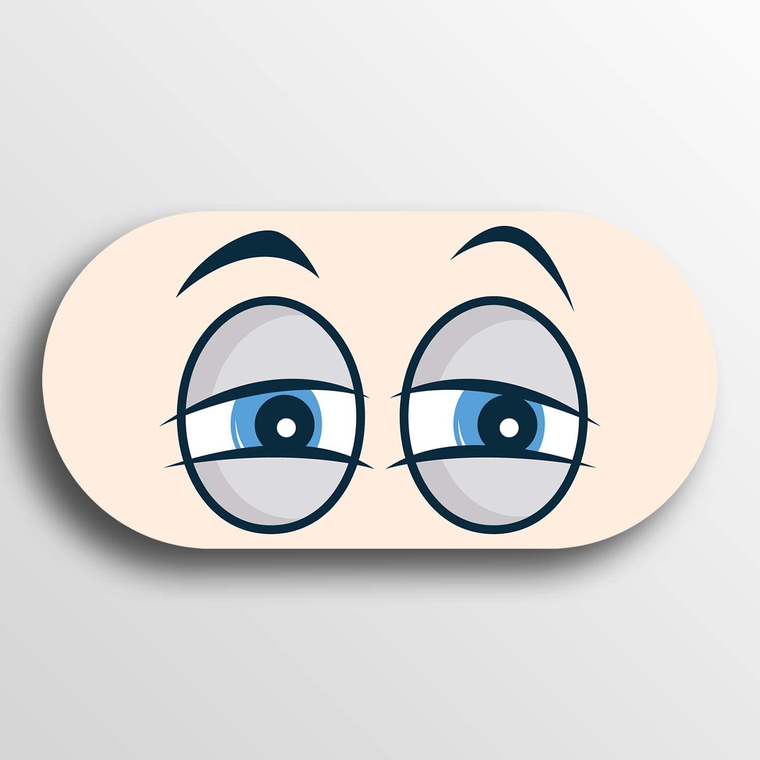 VR Headset Controller Decal Sticker -Front Eyes Skin - Blue Sleepy