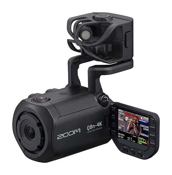 Zoom Q8n-4k Handy Video Recorder, 4k UHD Video, Stereo Microphones Plus Two XLR & LBC-1 Li-Ion Battery Charger, Charges the Zoom BT-02 and BT-03 Batteries