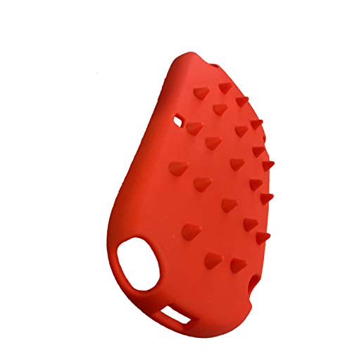 VR Headset Silicone Protector Cover - Fit for Oculus Quest Helmet Gaming Glasses Shockproof Shell Front Face Eye Mask Set (Red, Front Cover)