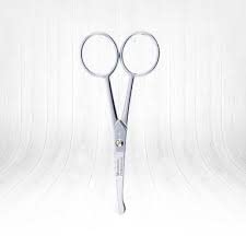 Solingen Professional | Rounded Tip Scissors | Inox I Multipurpose - Best for Nose & Eyebrows & Ear & Beard & Mustache I Made In Germany
