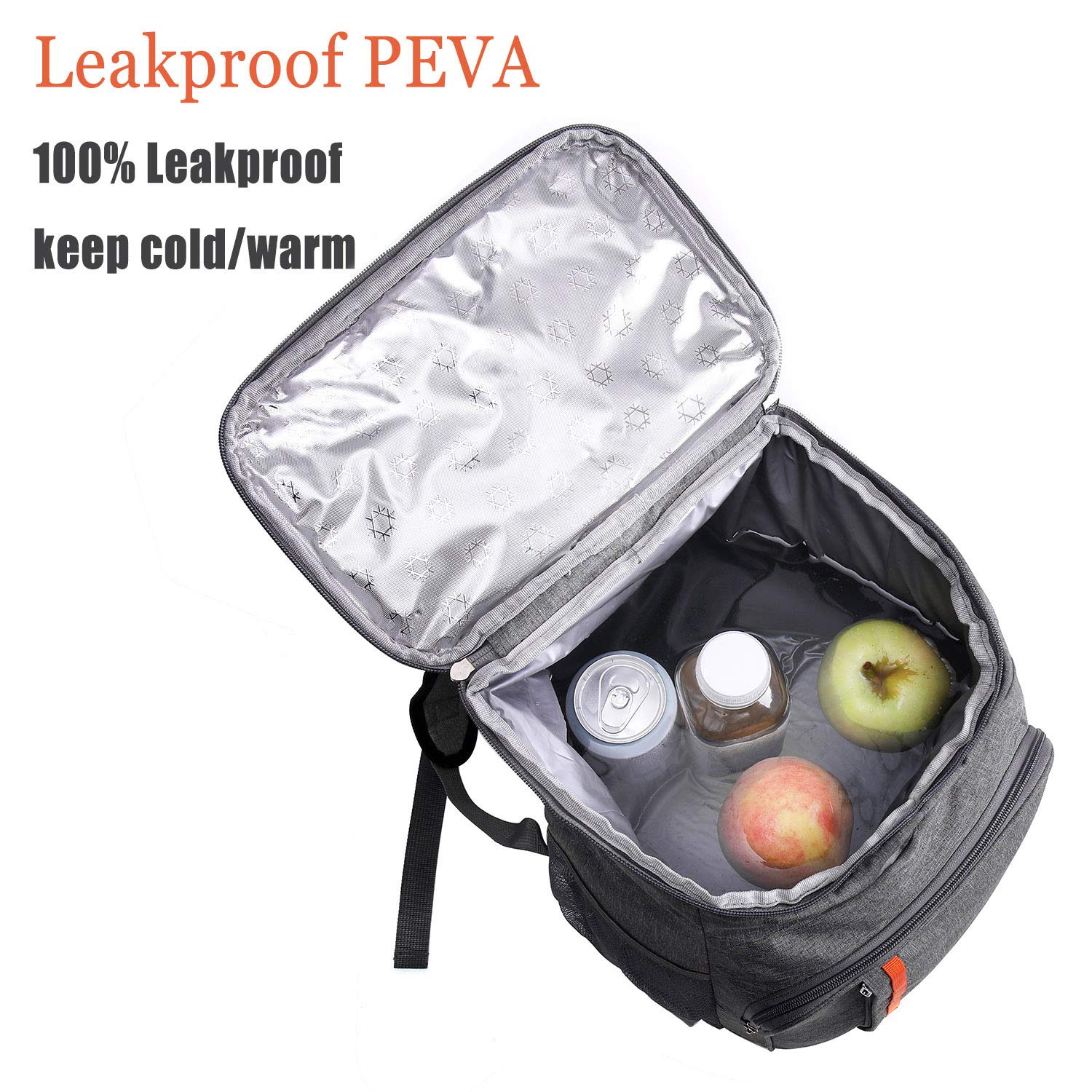 Sougayilang Cooler Backpack 25 Cans Lightweight Insulated Backpack Cooler Leakproof Soft Cooler Bag for Lunch Large Capacity for Men Women to Picnics, Camping, Hiking, Beach, Park-Black