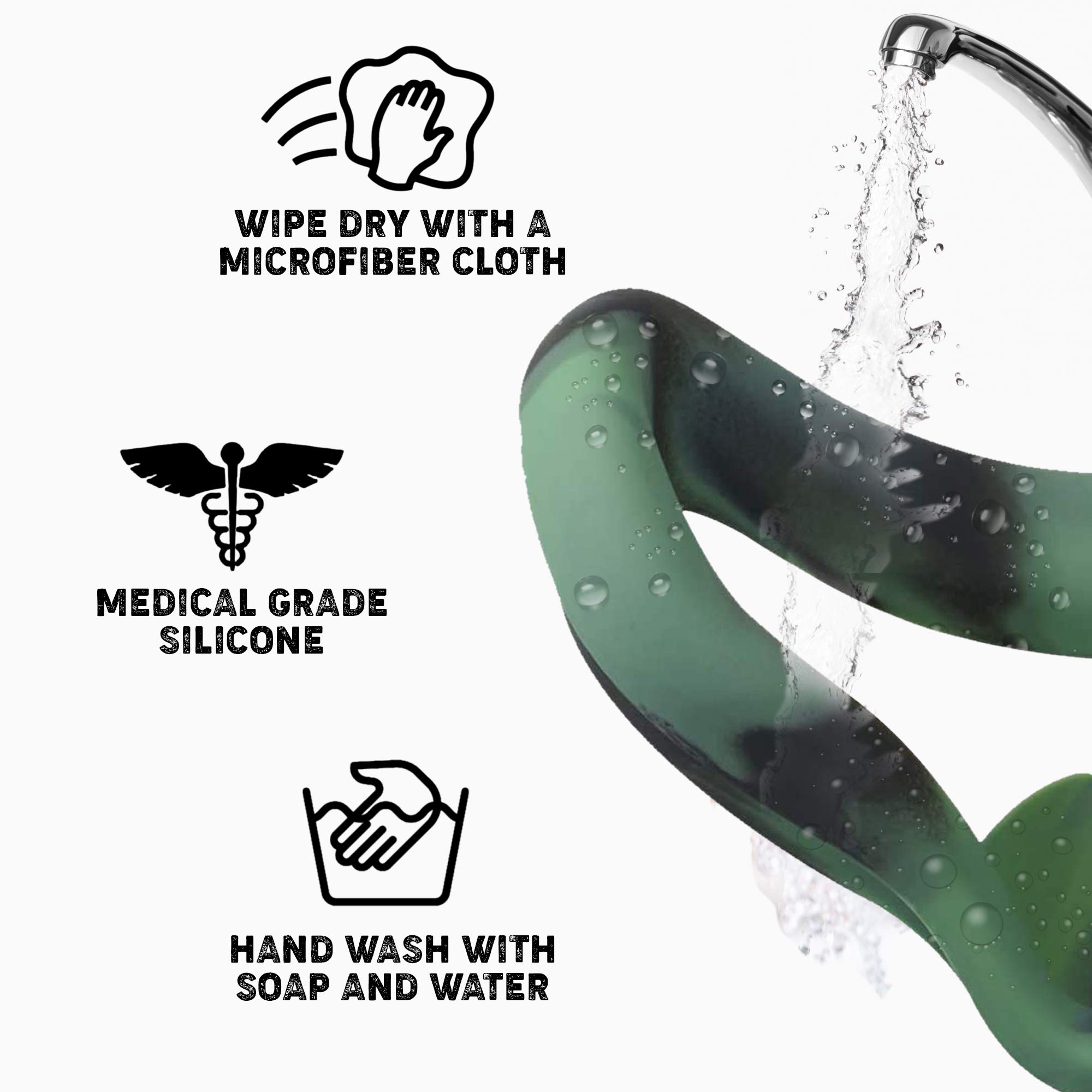 VR Silicone Cover for Oculus Quest 2 - Washable Sweat-Proof Anti-Leakage Light Blocking (Camo)