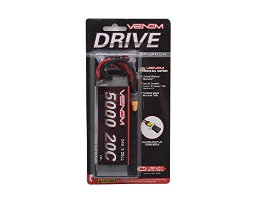 VVenom Power 2S LiPoo 20C BBattery Pack w/UNI 2.0 Connector (7.4V/5000mAh) VNR1555 1555