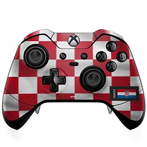 Skinit Decal Gaming Skin Compatible with Xbox One Elite Controller - Originally Designed Croatia Soccer Flag Design