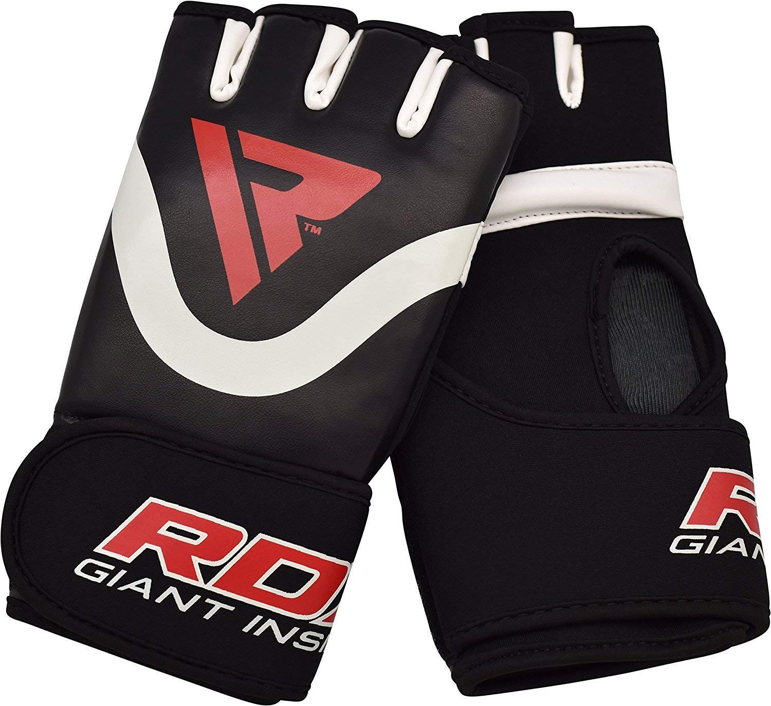 RDX Boxing Hand Wraps Inner Gloves for Punching – Maya Hide Leather Fist Protector Under Mitts - Great for MMA, Muay Thai, Martial Arts, Heavy Bag, Kickboxing, Multi-Purpose Training & Combat Sports