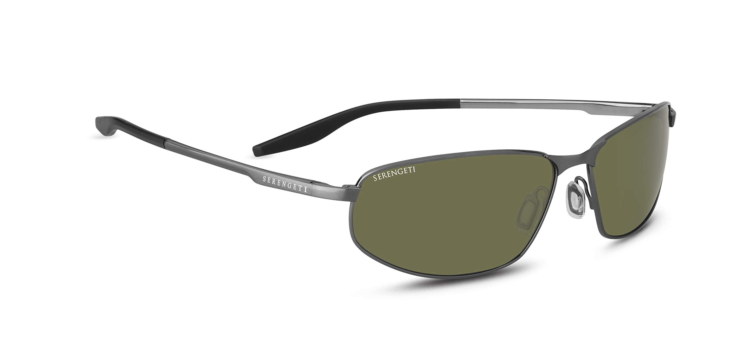 Serengeti Matera Sunglasses Brushed Gunmetal Unisex-Adult Medium